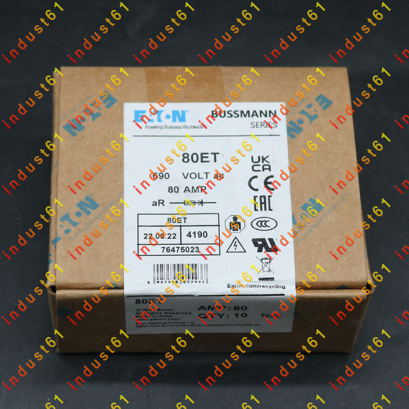 10PC New In Box Fuse Bussmann EATON BS88:4 80ET 80A 690V Fast Delivery ...