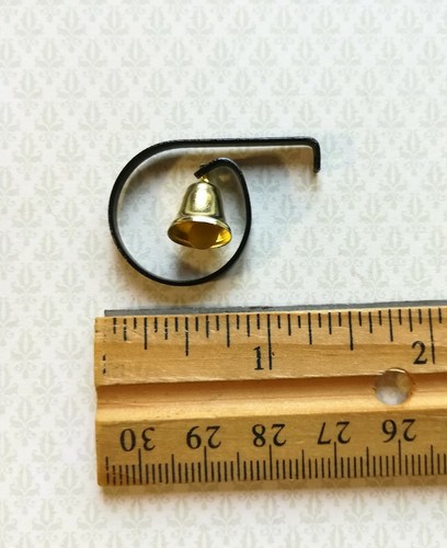 Dollhouse Miniature Brass Dinner Bell or Porch Shop Bell 1:12 Scale ...
