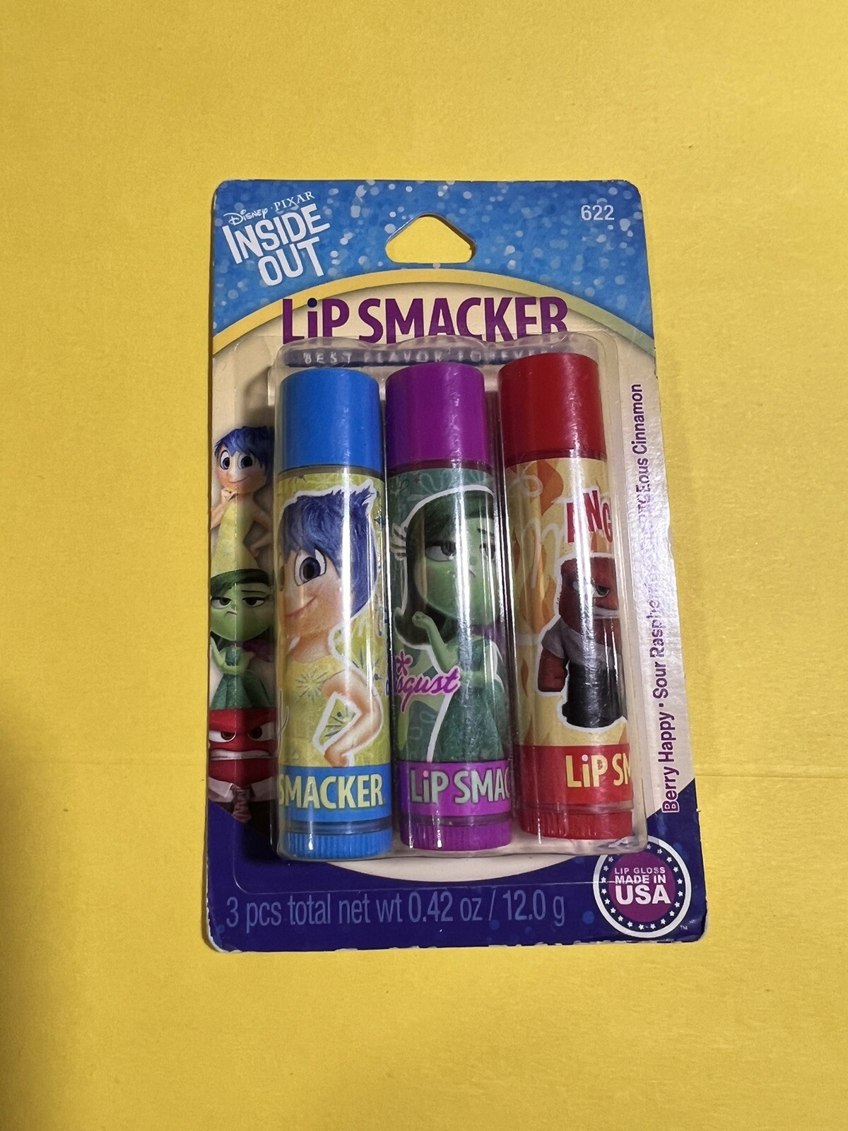6 DISNEY INSIDE OUT Lip Smacker Gloss Balms Collection #621 #622 Berry ...