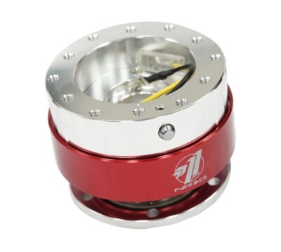 NRG Quick Release - Silver Body/ Red Chrome Ring SRK-100RD | eBay