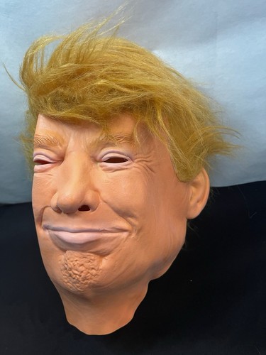 Donald Trump Halloween Mask MAGA DJT ~ Latex Head Realistic Face ...