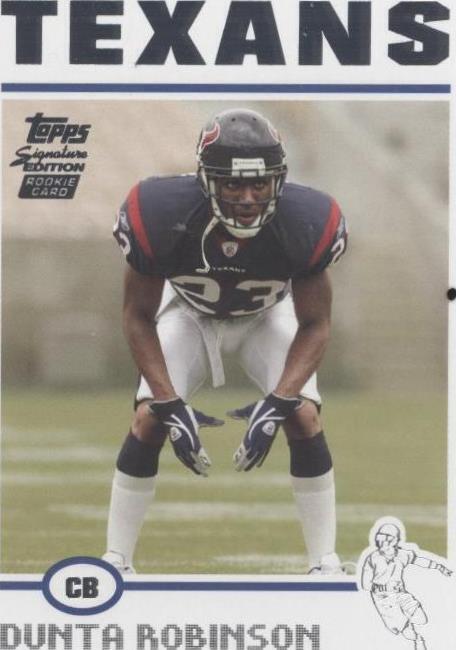 2004 Topps Signature Edition - Dunta Robinson #74 /499 (RC) for sale ...
