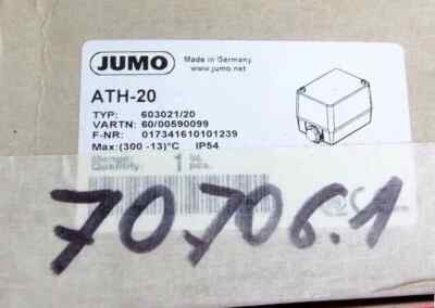 1PCS NEW JUMO ATH-20 Temperature switch 00540611 | eBay