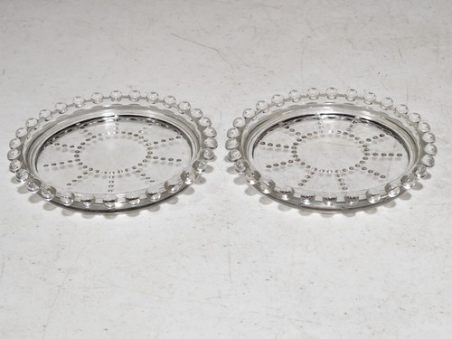 SET OF 2- Imperial Candlewick 10 Ray Glass Coasters | eBay
