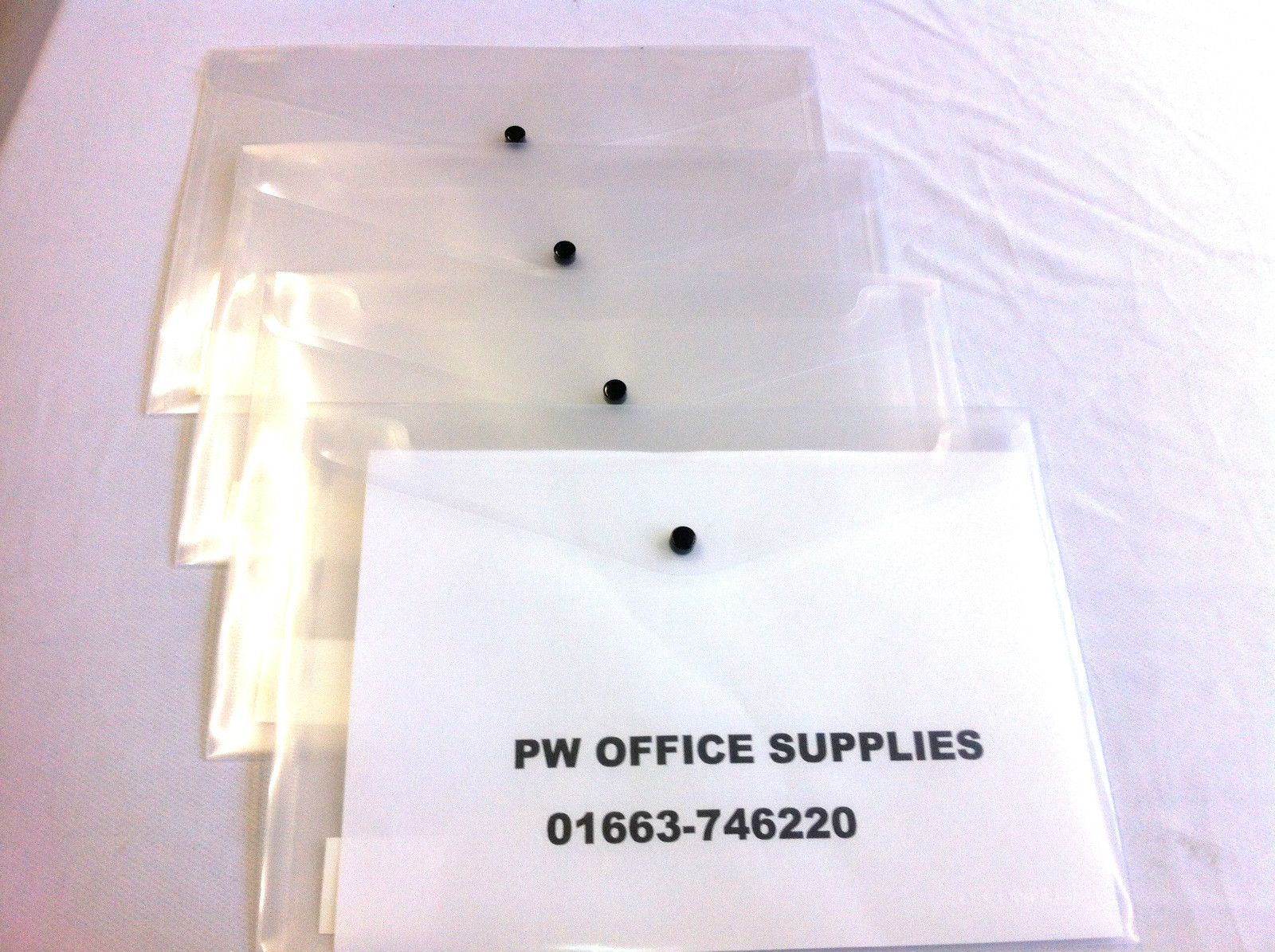 Stud Wallet Folders A3 A4 A5 Plastic Document Holder Clear File Popper ...