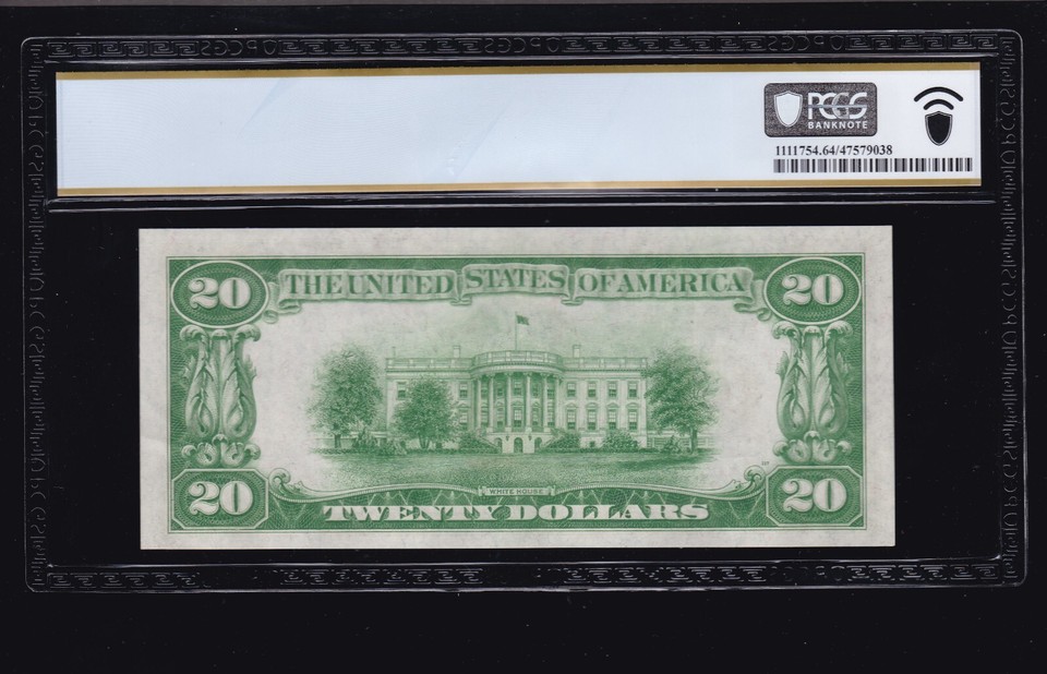 US 1928B $20 FRN Chicago DGS FR 2052-G PCGS 64 PPQ Ch CU (203) | eBay