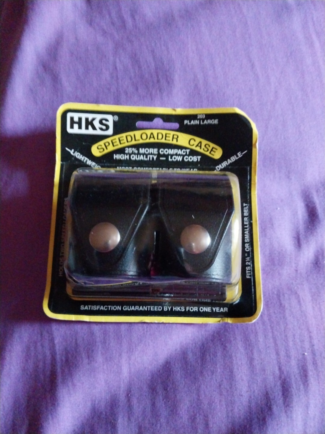 *NIP* HKS SPEEDLOADER CASE - Black Holds 2 Loaders Plain LARGE 203 *NEW ...