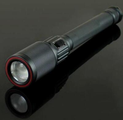 Adjust Focus T6 CREE LED Flashlight Automatic Zoom Torch Press button ...