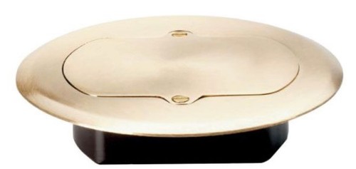 Pass & Seymour Floor Box Cover TM1542-CF W/Brass Carpet Flange ...