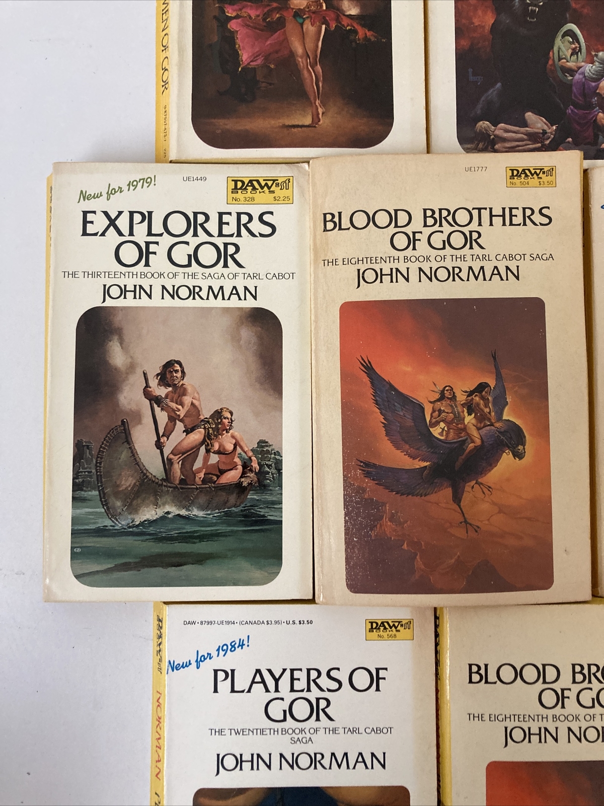 John Norman Gor Series Set Lot Daw 1970’s Pulp Fiction Fantasy ...