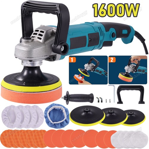 Set 1600W Polisher Auto 6 Adjustable Speed Waxing Machine | eBay