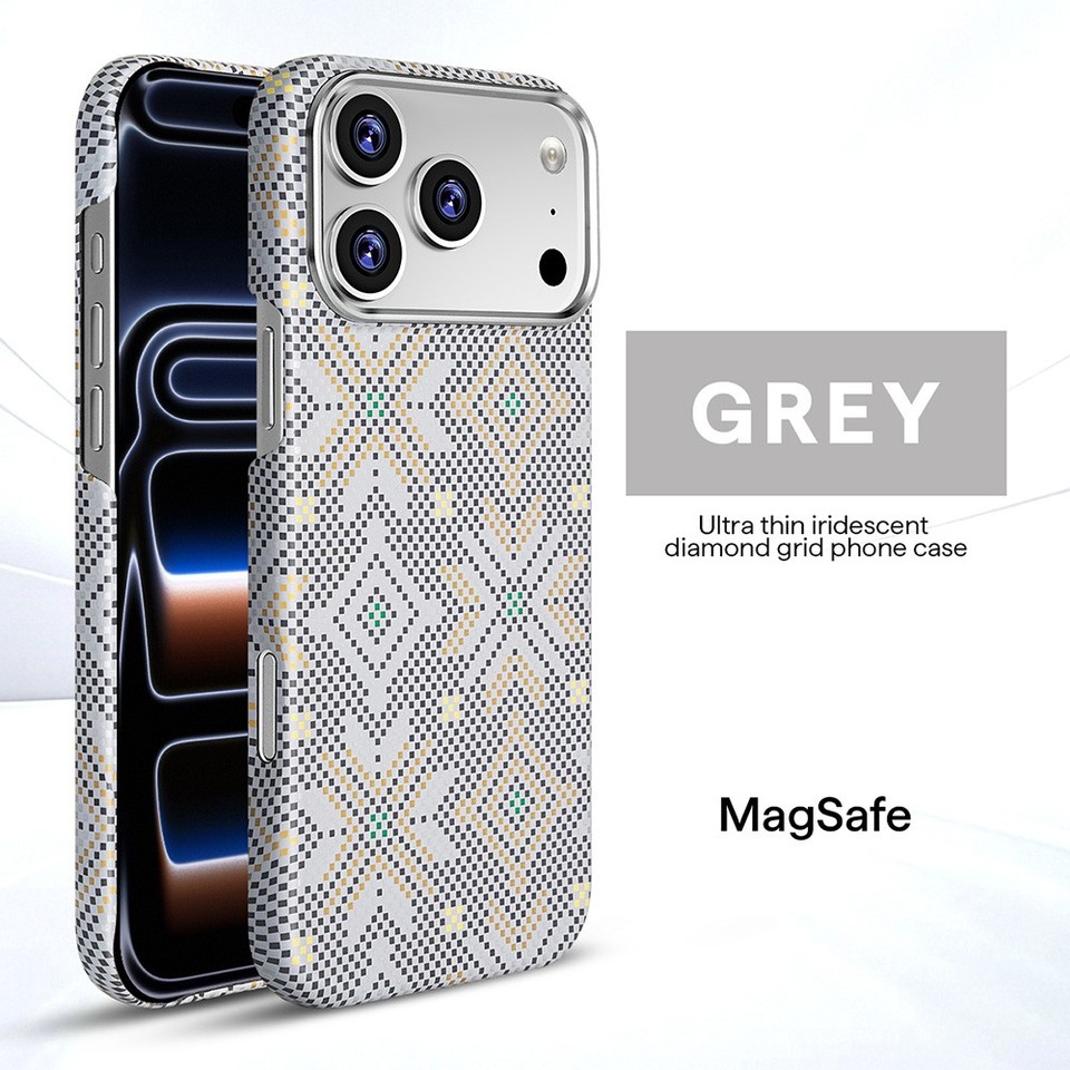 Magsafe Handy Hülle für iPhone 17 Air 16 15 Pro Max Taschen Argyle ...