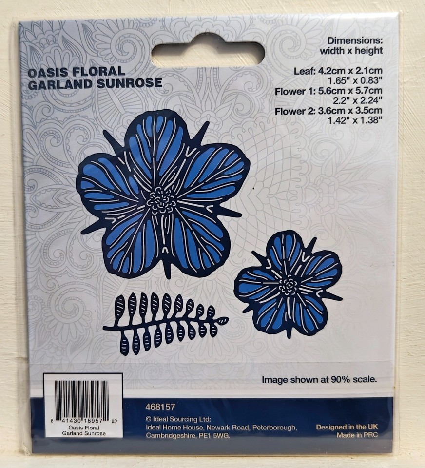 Tattered Lace Dies - Cut & Emboss - Oasis Floral Garden - Sunrose | eBay UK