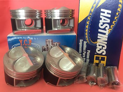 YCP B16 B18 81.5mm 020(.50) JDM High Comp Pistons+Rings Acura Honda ...