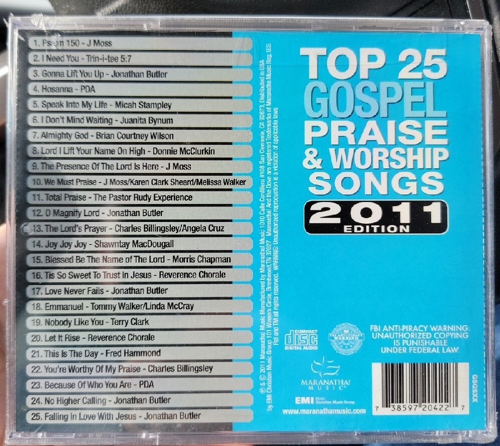 Top 25 Gospel Praise & Worship Songs: 2011 Edition by Various Artists ...