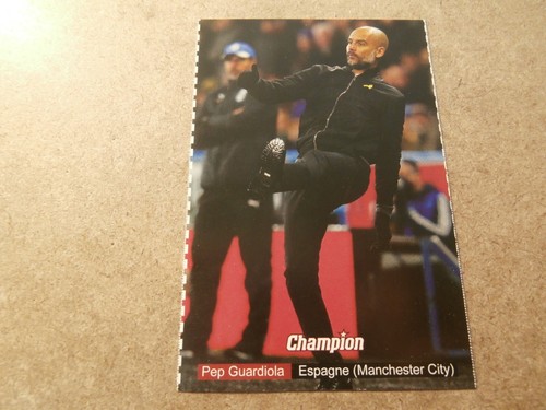 PEP GUARDIOLA (MANCHESTER CITY), RARE FOOTBALL ROOKIE CARD "CHAMPION ...