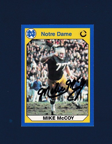 Mike McCoy signed Notre Dame 1990 football card | eBay