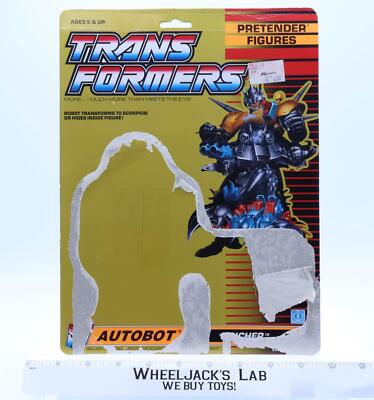 Pincher Cardback 1989 Vintage Hasbro G1 Transformers Action Figure | eBay