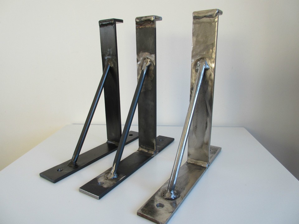 1x All Sizes.*Rustic Hand Made Shelf Brackets.*scaffold Board brackets ...