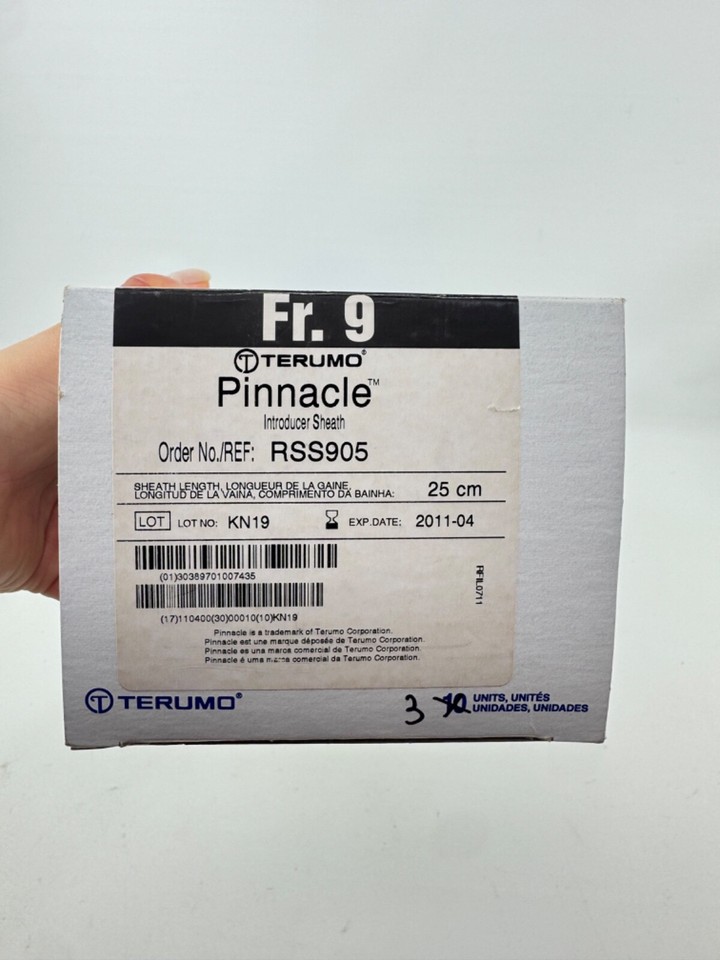 Terumo Pinnacle Fr.9 RSS905 25 cm *SCATOLA DA 3* | eBay