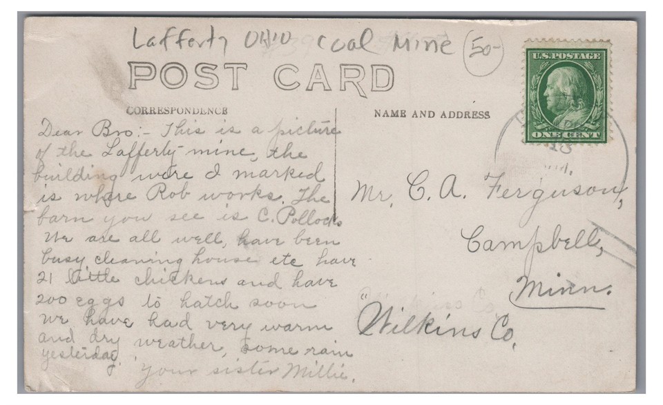 RPPC Railroad Coal Mine Mining LAFFERTY OH Ohio Real Photo Postcard | eBay