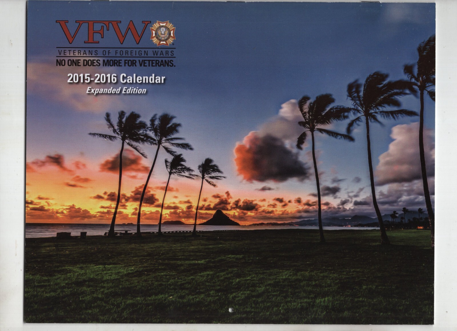 VFW Veterans of Foreign Wars 2015-2016 Calendar | eBay