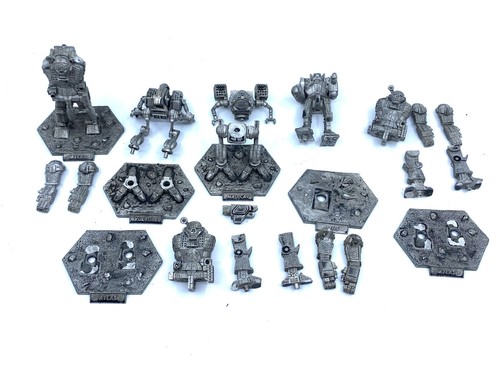 6 Battletech Mechwarrior Zeus Mad Cat Vulture 3 Atlas Pewter Mech Metal ...