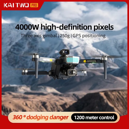 KAI TWO Pro Drone GPS 4K Dual Camera Selfie 360° Obstacle Avoidance Quadcopter | eBay