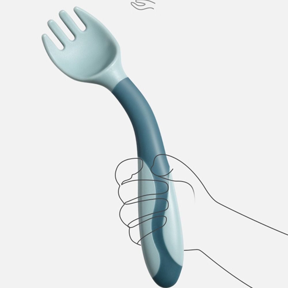 Tableware Children Training Utensils Baby Practice Helper Baby Spoon ...