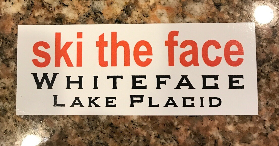 Lake Placid Ski Sticker - Whiteface Skiing Snowboard New York ...