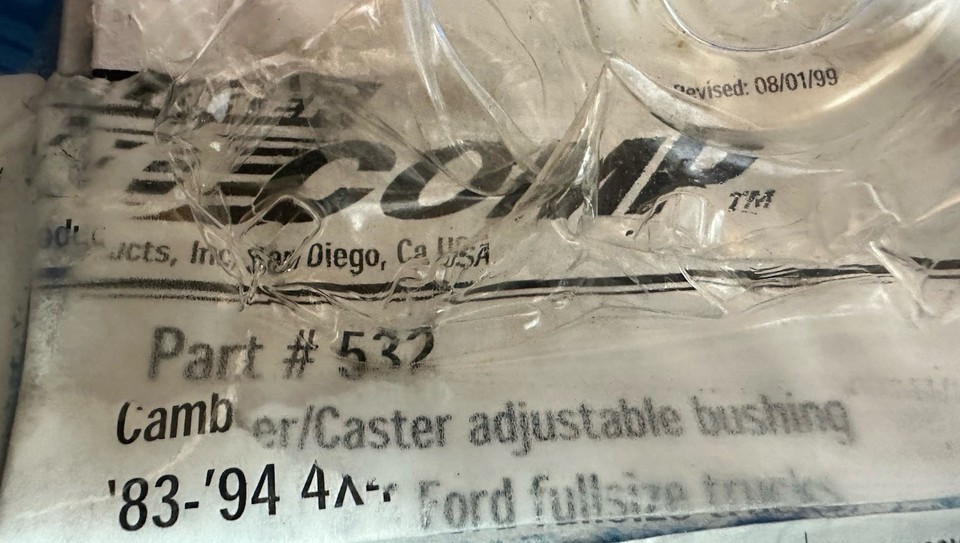 Pro Comp 532 Camber Caster Alignment Bushings for 1983-1994 Ford F150 ...