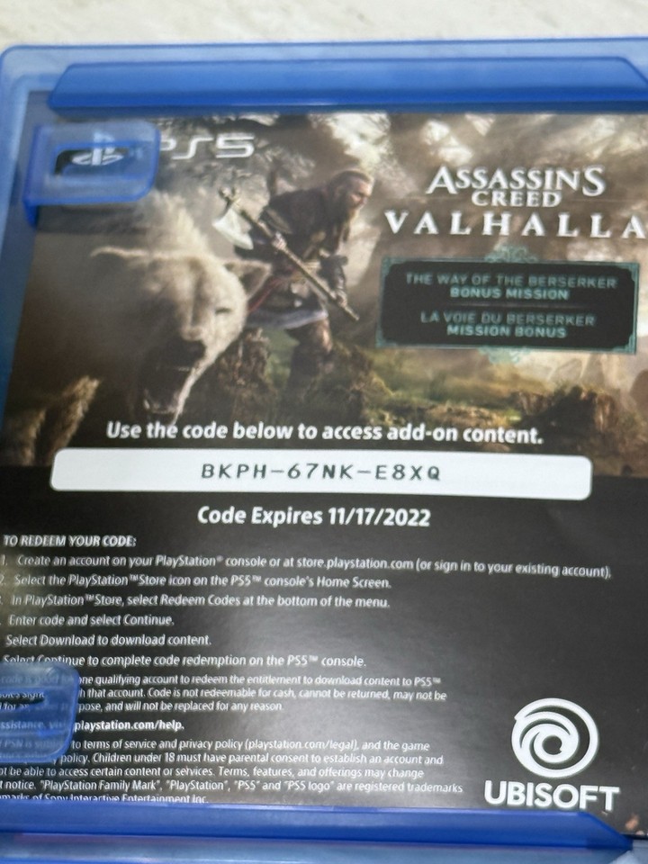 Ubisoft Activision Assassin's Creed Valhalla Call of Duty PS5 Game ...