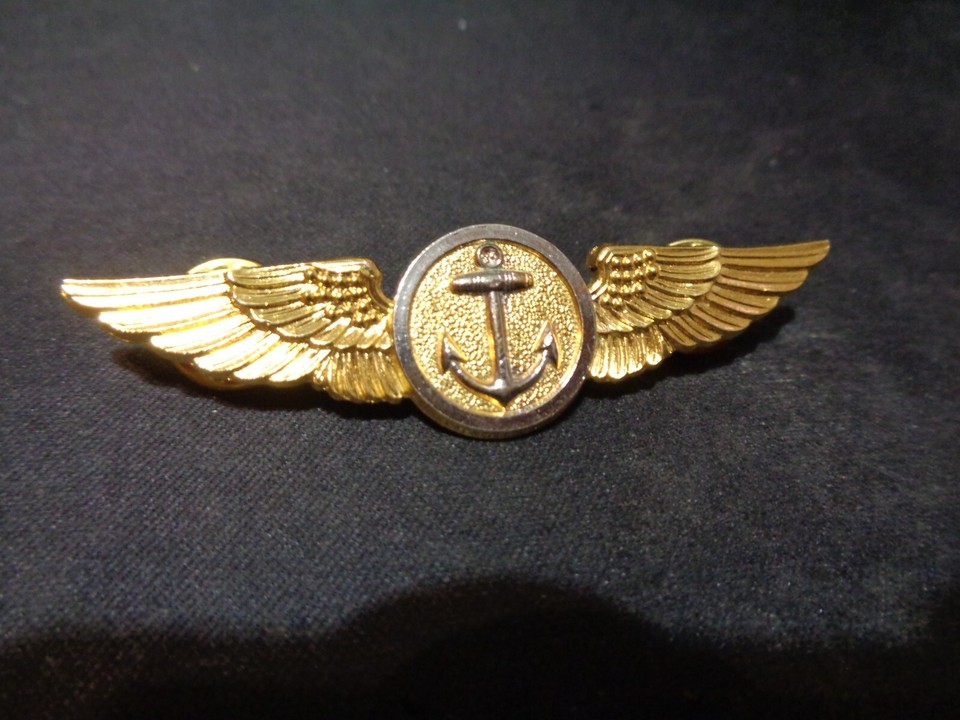 US Navy Naval Aviation Observer Wings Badge Pin clutch back | eBay