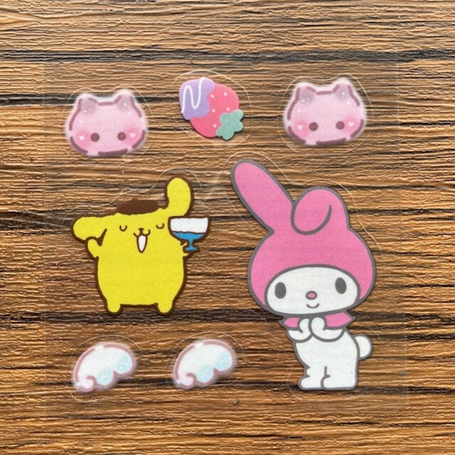 Sanrio My Melody sheets Stickers Hello Kitty And Friends Cute ...