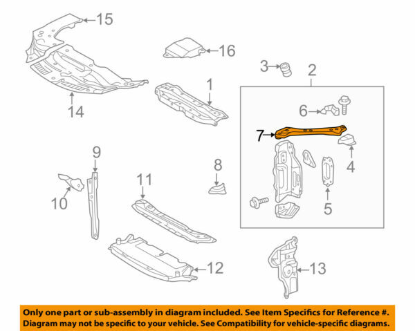53213-30130 Toyota Support, radiator, upper rh 5321330130, New Genuine ...