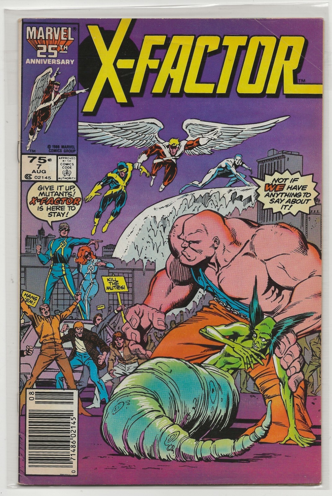 X-Factor #7 1996 Marvel Comics: 1st app of Skids, Bulk, Glow Worm ...