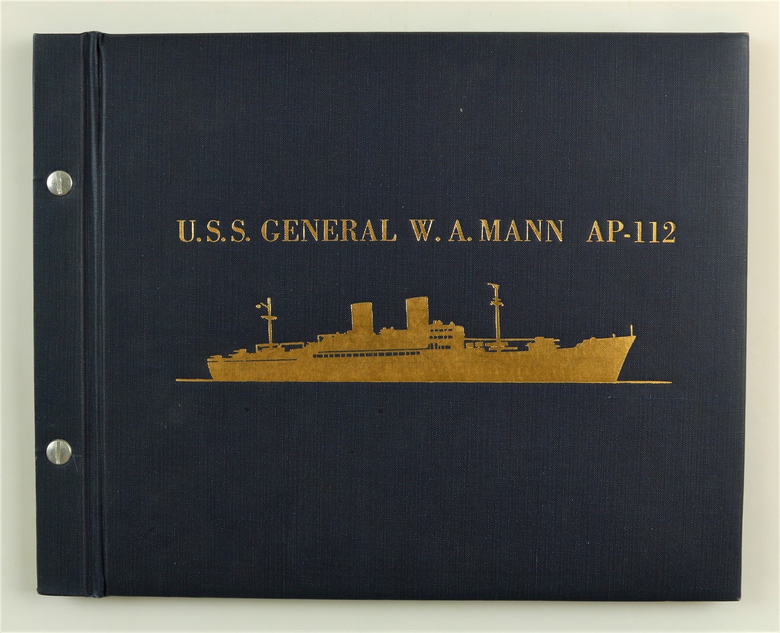 USS General W.A. Mann (AP-112) WWII Cruise Book | eBay