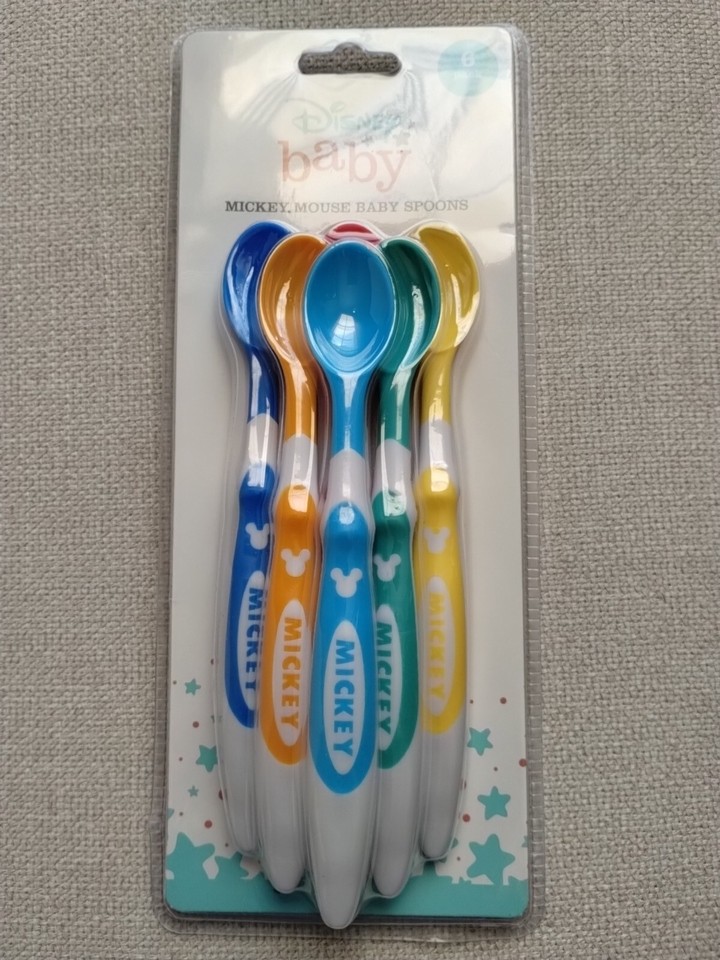 Disney Mickey Mouse 6pc Spoon Set Baby spoons Colorful | eBay