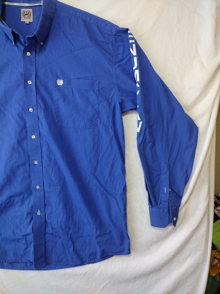 Cinch Pro Rodeo Enumclaw Button Up Blue Men's Size Xl Western | eBay