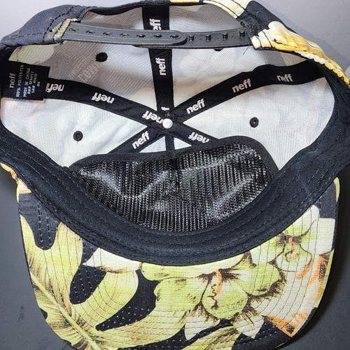 NEFF COMPANY - Fresh Black Floral Hawaiian SnapBack Hat Surfing Cap FREE SHIP! | eBay