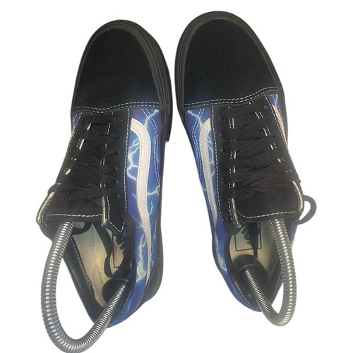Vans Old Skool Black/Blue Lightning Shoes Size 6 Women's Skate Low Top ...