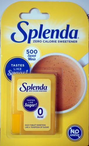 SPLENDA LARGE 500 COUNT MINI NO CALORIE SWEETENERS in DISPENSER ex ...