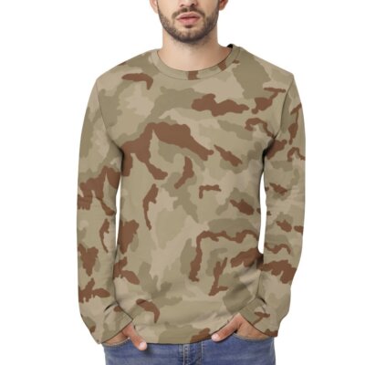 Irish DPM Desert Camouflage long sleeve T-Shirt S to 5XL | eBay