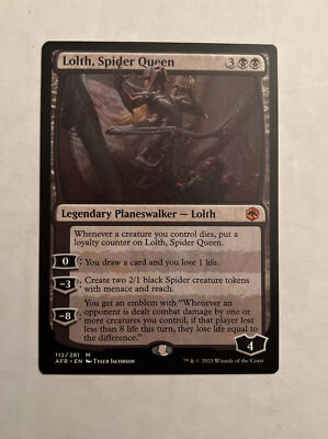 LOLTH, SPIDER QUEEN Adventures In The Forgotten Realms Planeswalker NM ...