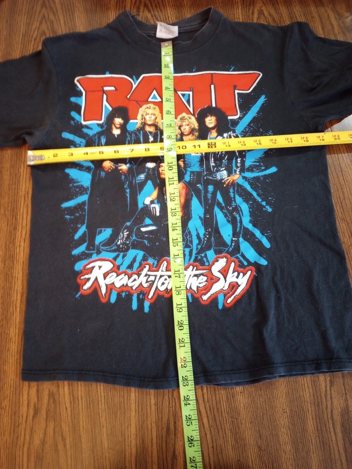 Vintage 1989 Ratt City To City World Concert Tour T-Shirt Large Made In ...