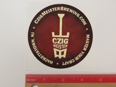 Bière Brasserie Autocollant~ Czig Meister Brassage Co~ Hackettstown ...