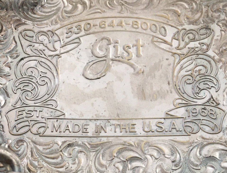 True Vintage 2016 Ohio HS Rodeo Champion Team Roper Gist SS Trophy Belt ...