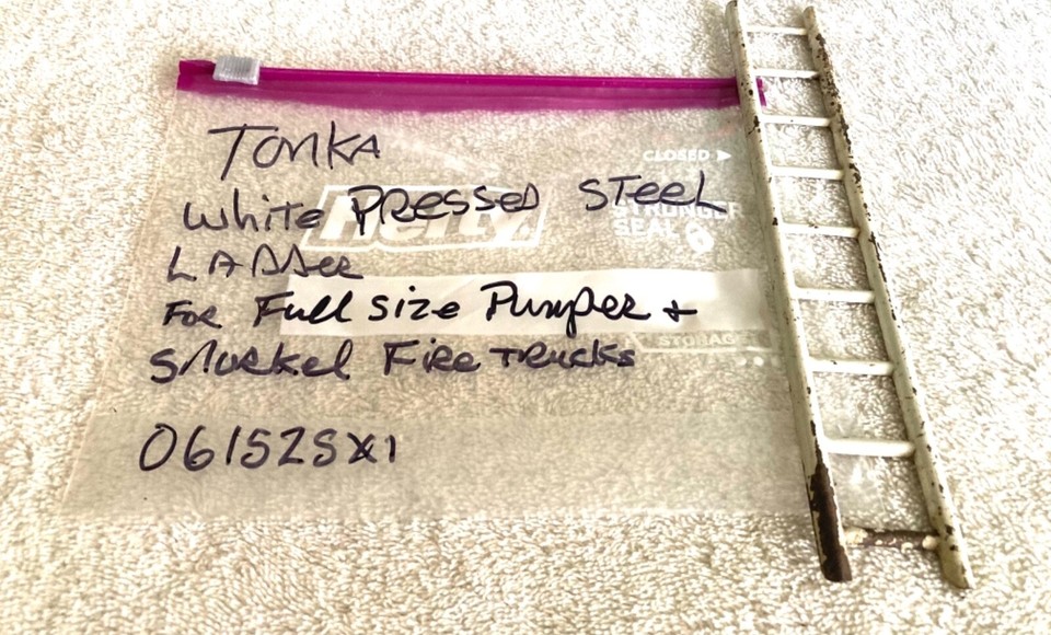Tonka White Pressed Steel Ladder for Pumper & Snorkel Fire Trucks ...