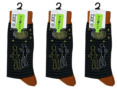 Bar III 3-Pair Pack Disco Ball Dancing Party Mens Socks One Size NWT ...