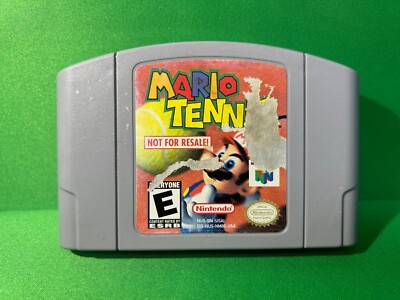 N64 Mario Tennis NFR Not For Resale Nintendo 64 Cartridge Label Tears ...